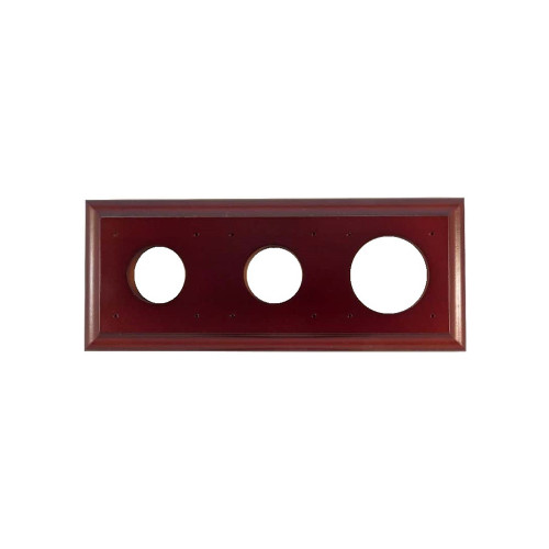 Bungalow GPO/Power Outlet Cedar Stained Mounting Block - 3 Gang Oblong ...