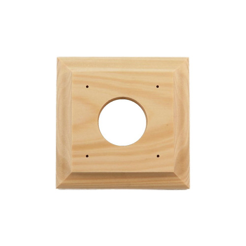Bungalow/Tudor Switch Plain Pine Mounting Block - 1 Gang Square - 11P ...