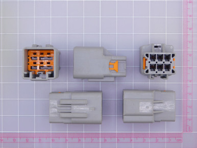 YAZAKI 7282-6466-40 CON 6P 110 LIGHT GRAY - OCO Connectors