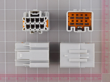 Lot of 149 YAZAKI 7282-3243-40 CONN 8P YESC KAIZEN 2.8 SYSTEM CONNECTOR LT GRY X129891 - OCO ...