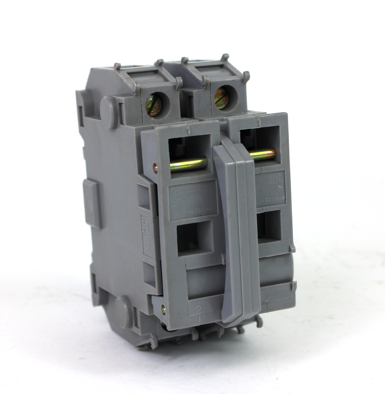 Entrelec MB10/22S Terminal Block Fuse Holder, Fuse 30 A Max., 2-Pole