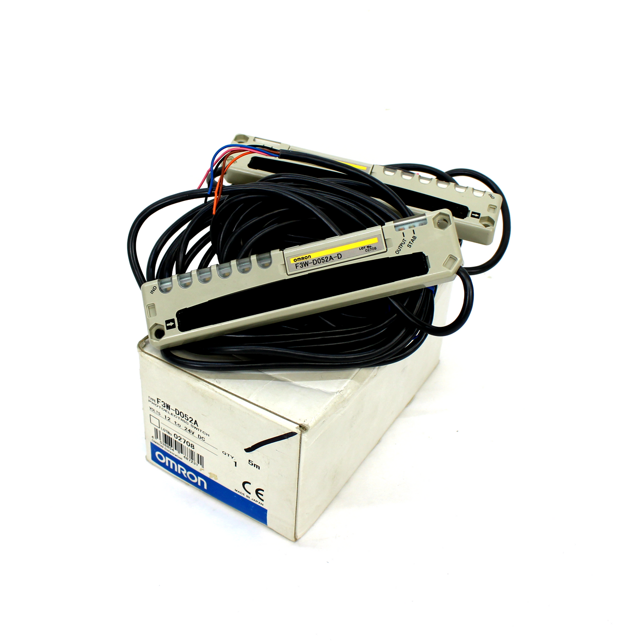 Omron F3W-D052A Photoelectric Switch Transmitter & Receiver, 12to24VDC