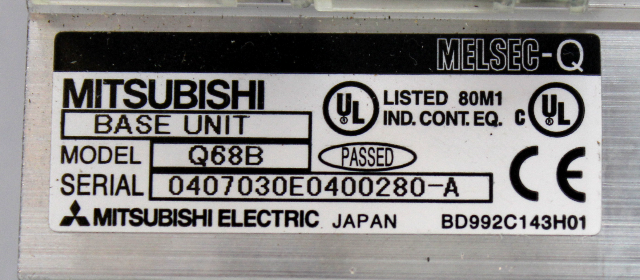 Mitsubishi Q68B Melsec-Q Base Unit - 8 Slot