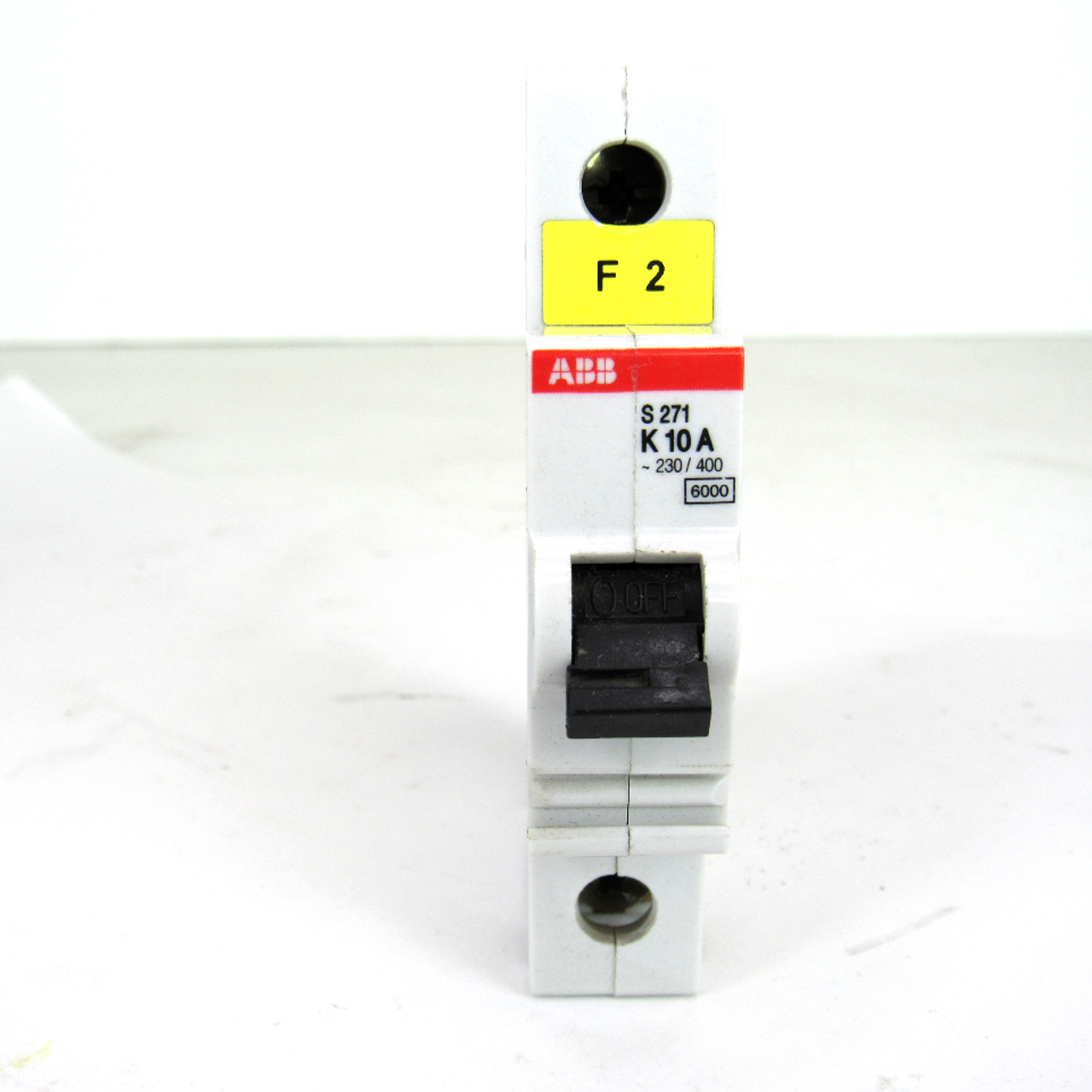 ABB S271 K10A Circuit Breaker, 10 Amp, 1-Pole, 277/480V AC