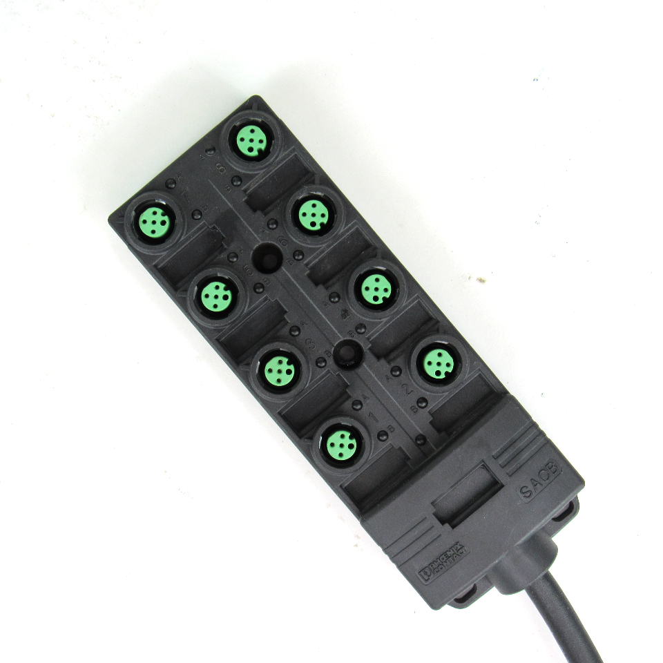 Phoenix Contact SACB-8/8-L-10,0PUR SCO P Sensor/Actuator Box, 24V DC, 8 ...