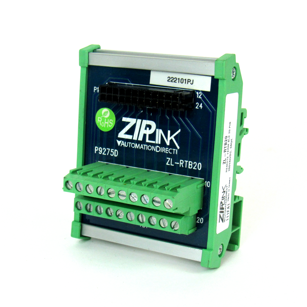 Automation Direct ZipLink ZL-RTB20 Remote Terminal Block, 20 Pin
