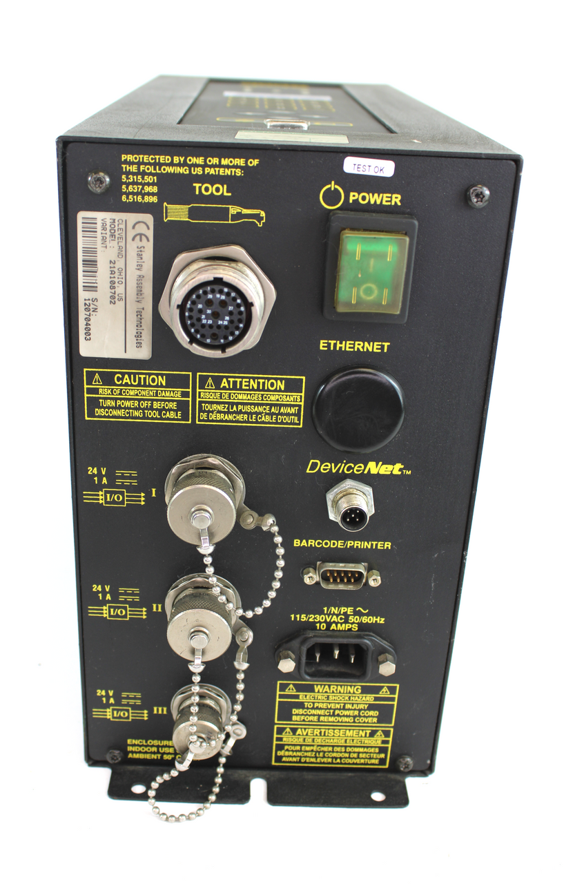 Stanley Assembly Technologies 21A108702 Torque Controller Nutrunner 115 ...