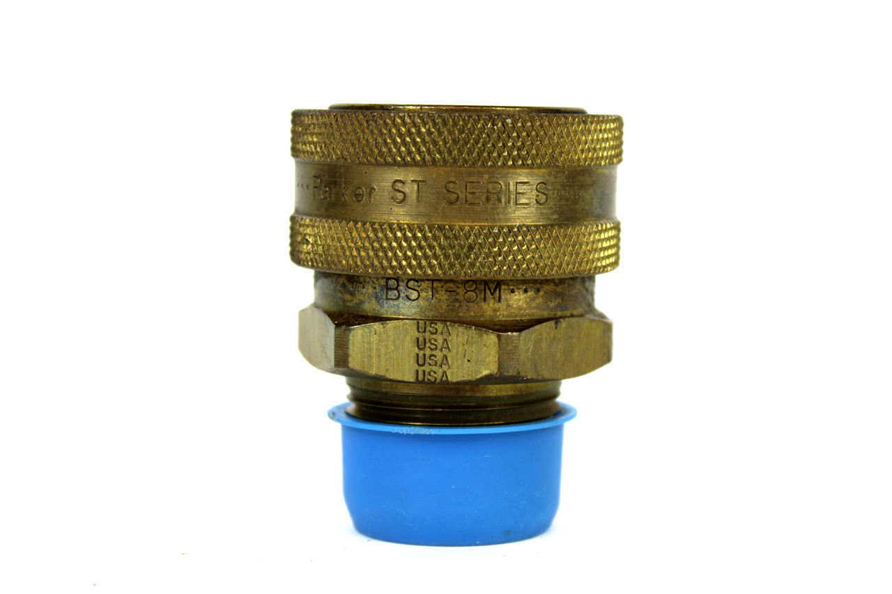 Parker BST-8M High Flow Hydraulic Quick Coupling - Male Pipe Thread