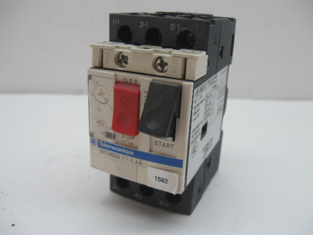 Telemecanique GV2-ME06 1-1.6A Manual Motor Starter with Adjustable Overload