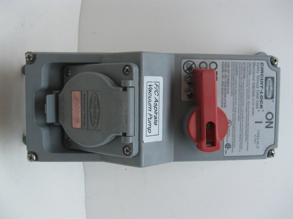 Hubbell HBLMITL Circuit Lock Safety Shroud Twist Lock Mechancial Interlock