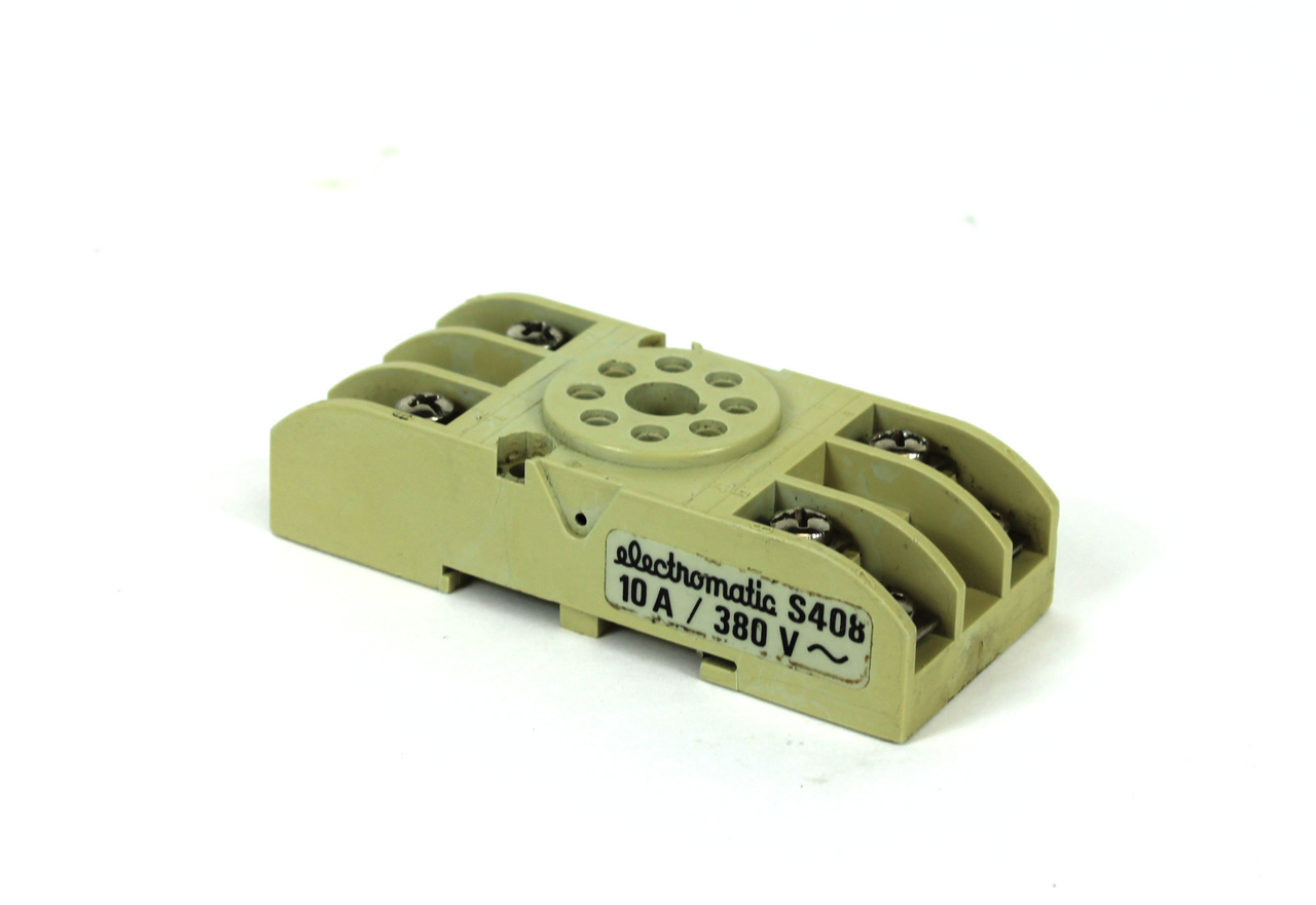 Electromatic S408 8-Pin Relay Socket 10A 380V