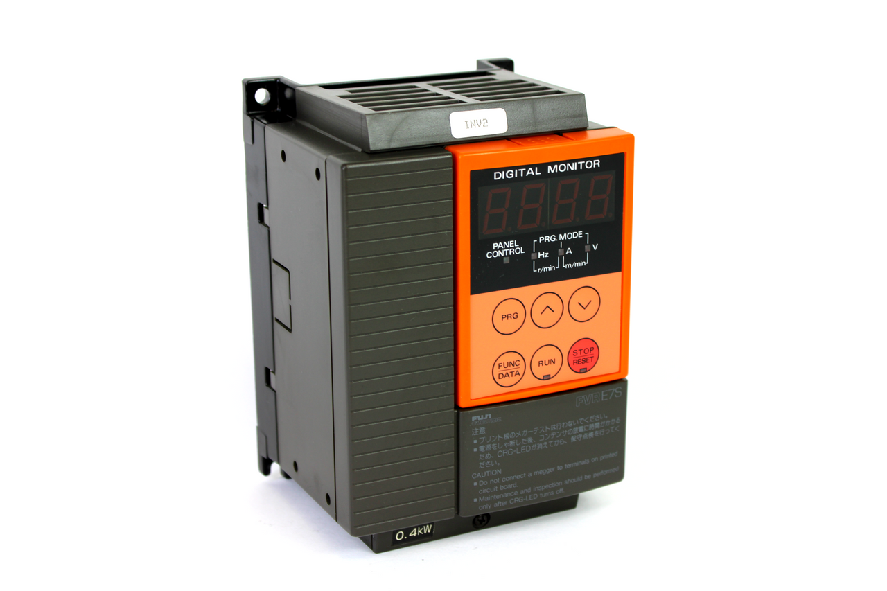 Fuji Electric FVR004E7S-2 Inverter w/ Digital Monitor, 200/230V, 1.1kVA