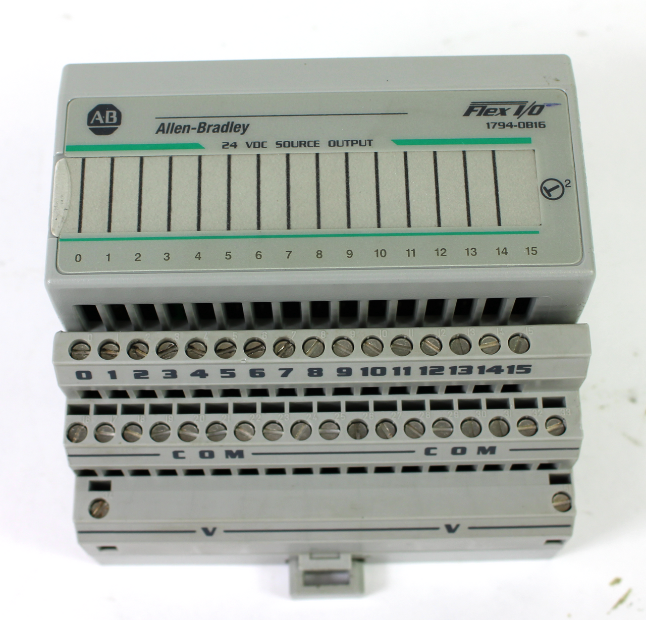 Allen Bradley 1794-OB16 Flex I/O Output Module w/ 1794-TB2 Terminal Base
