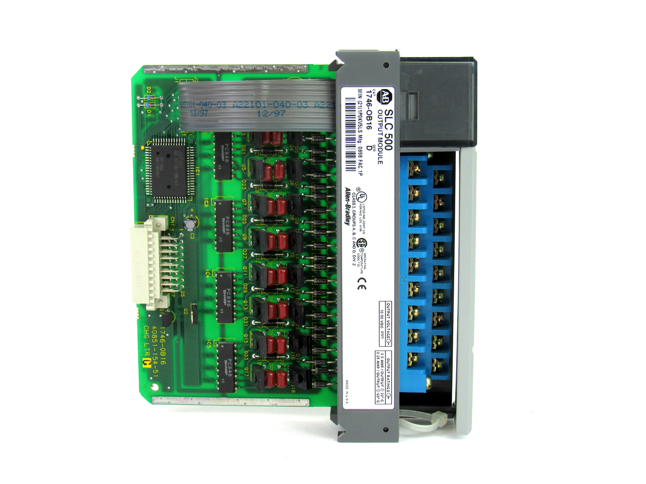 Allen Bradley 1746-OB16 Ser. D Output Module, 10-50V DC