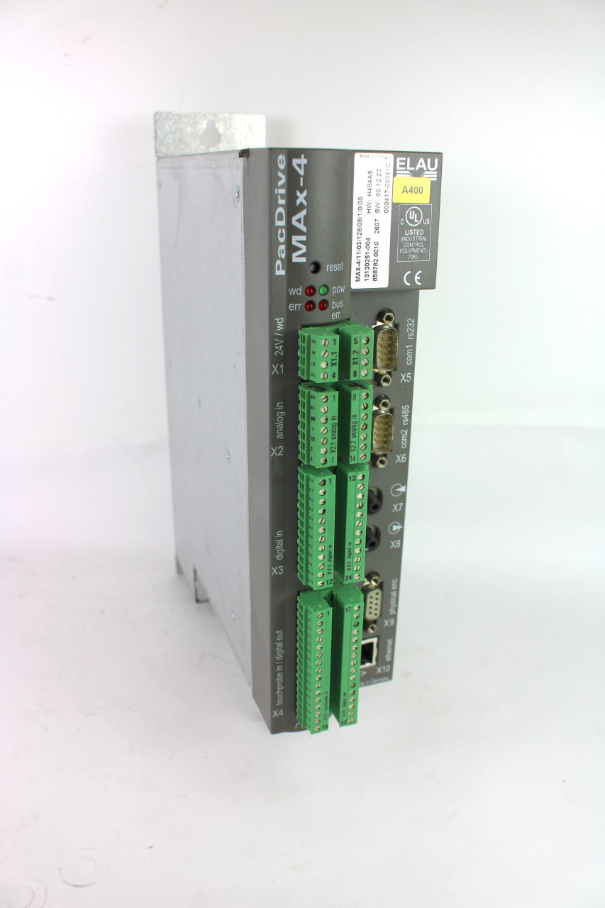 ELAU MAx-4 PacDrive MAX-4/11/03/128/08/1/0/00 Servo Drive 13130251-004 ...