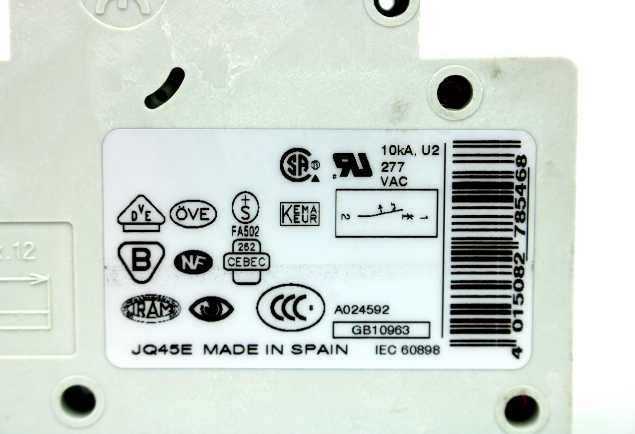 Moeller FAZ-C1/1 XPole Circuit Breaker, 1 Pole, 1 Amp, 15kA