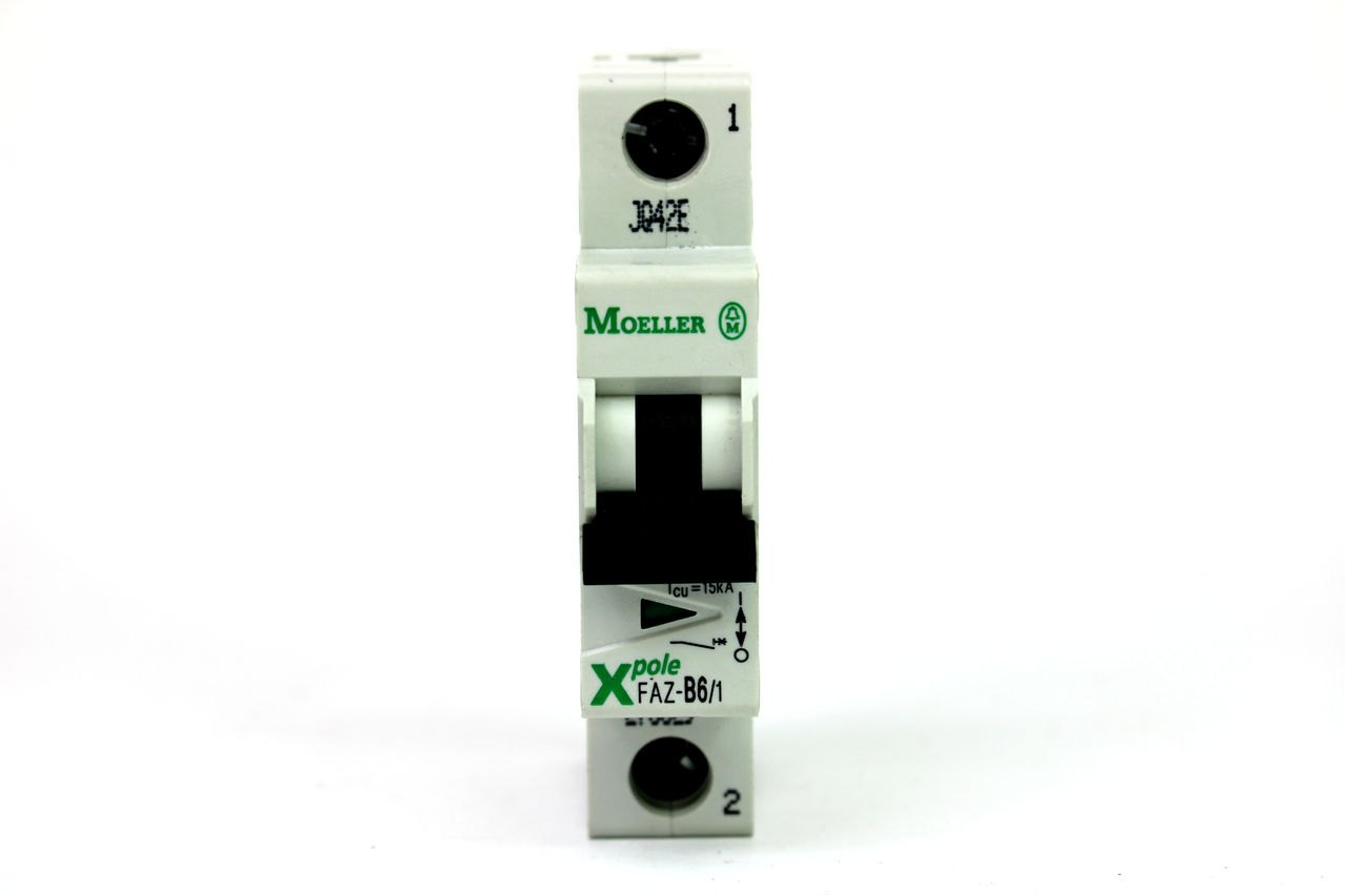 Moeller FAZ-B6/1 XPole Circuit Breaker, 6 Amp, 1-Pole, 240/415V AC