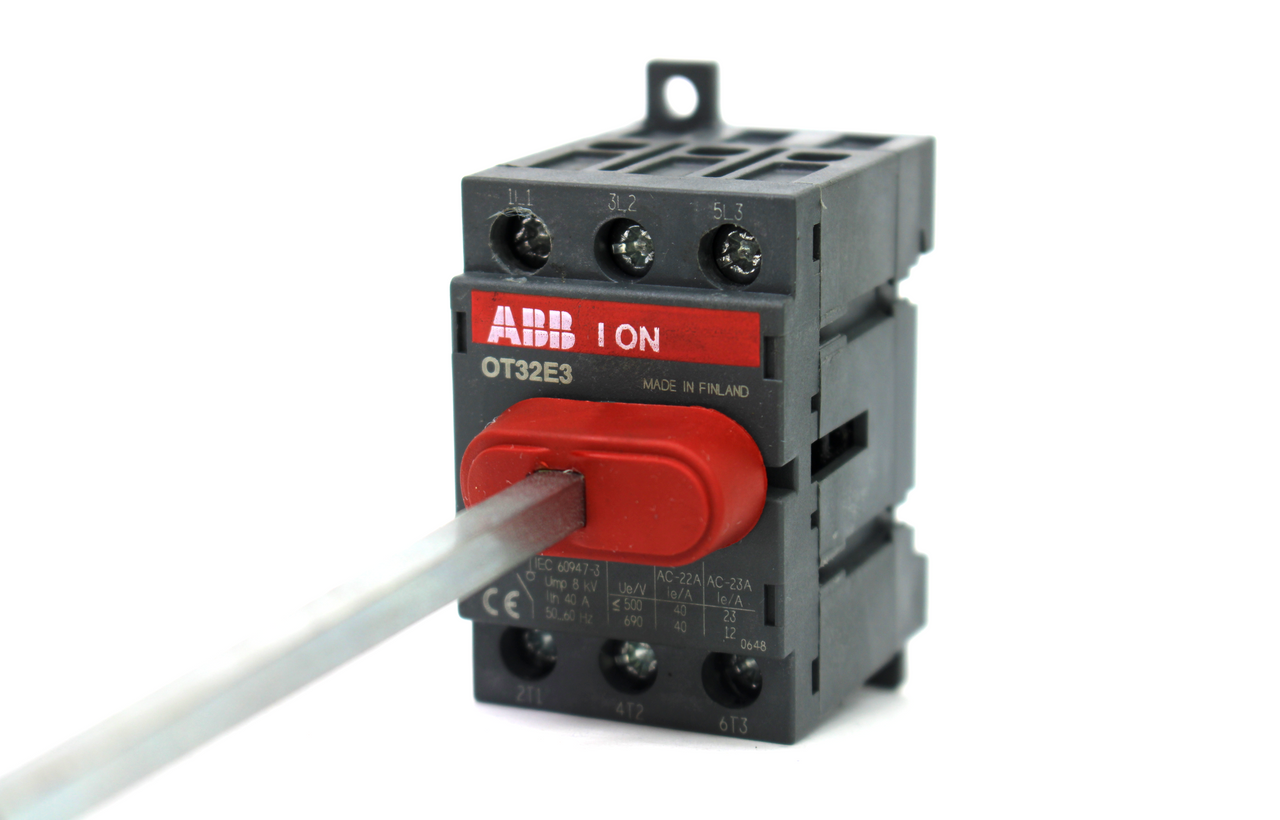 ABB OT32E3 Disconnect Switch, 40 Amp, 3-Pole, 600V AC