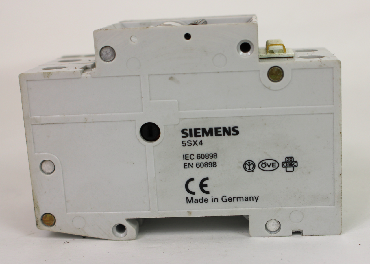 Siemens 5SX42 C3 Circuit Breaker, 2 Pole w/ 5SX9100 Auxiliary Contact