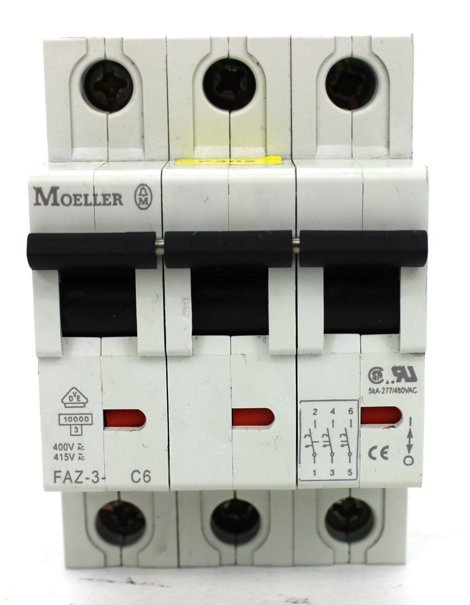 Moeller FAZ-3-C6 Minature Circuit Breaker 3Pole 400/415V
