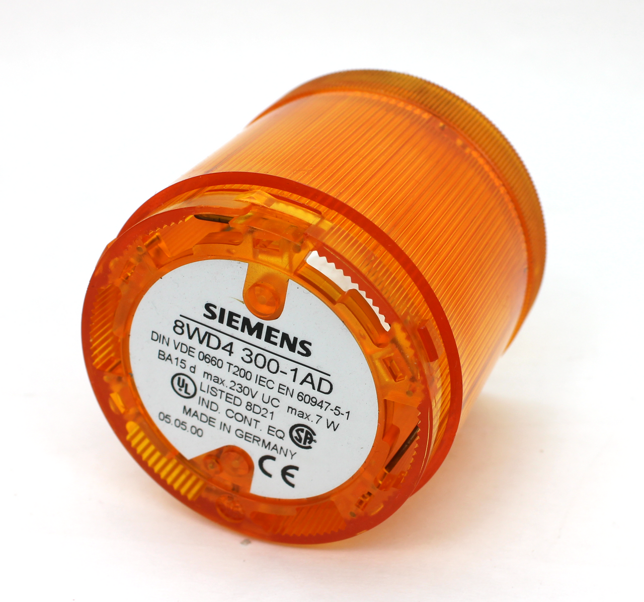 Siemens 8WD4 300-1AD Amber Stack Light