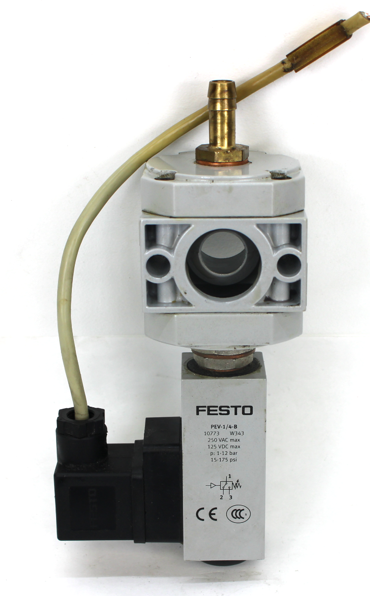 Festo FRM-D-MIDI Branching Module 16 PSI w/ PEV-1/4-B Pressure Switch ...