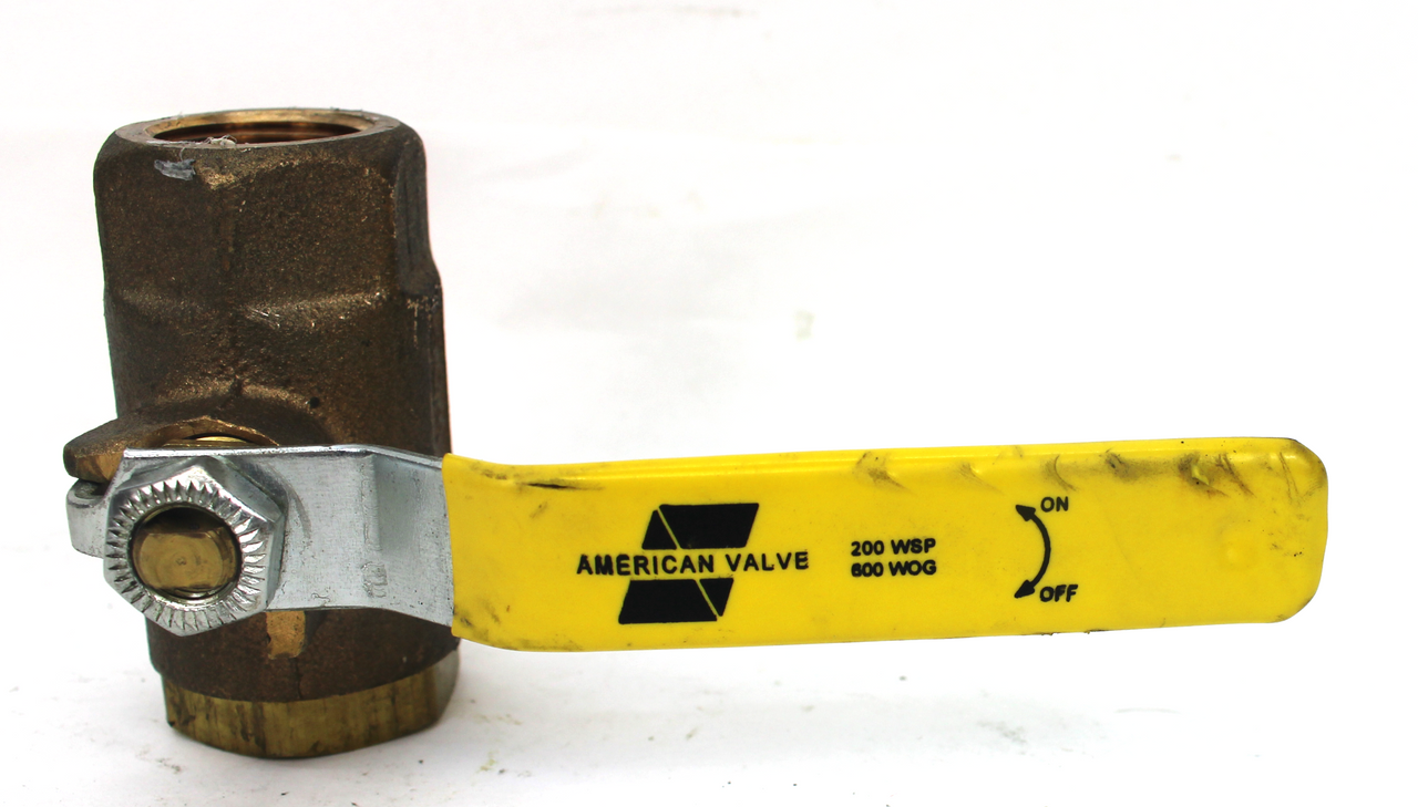 American Valve 200WSP 600WOG 3/4" Brass Ball Valve