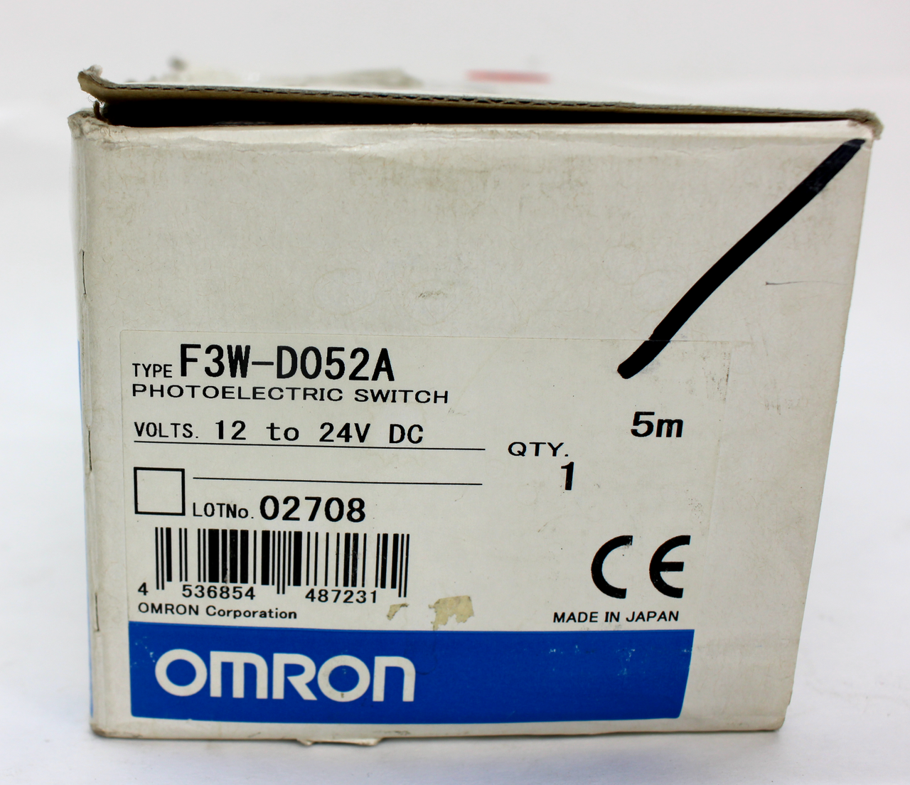 Omron F3W-D052A Photoelectric Switch Transmitter & Receiver, 12to24VDC