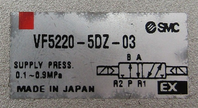 SMC VF5220-5DZ-03 Solenoid Valve 0.15-0.9 Mpa
