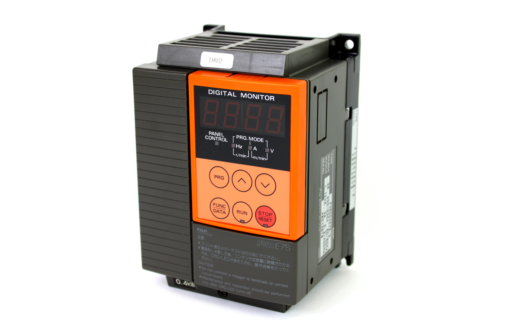 Fuji Electric FVR004E7S-2 Inverter w/ Digital Monitor, 200/230V, 1.1kVA