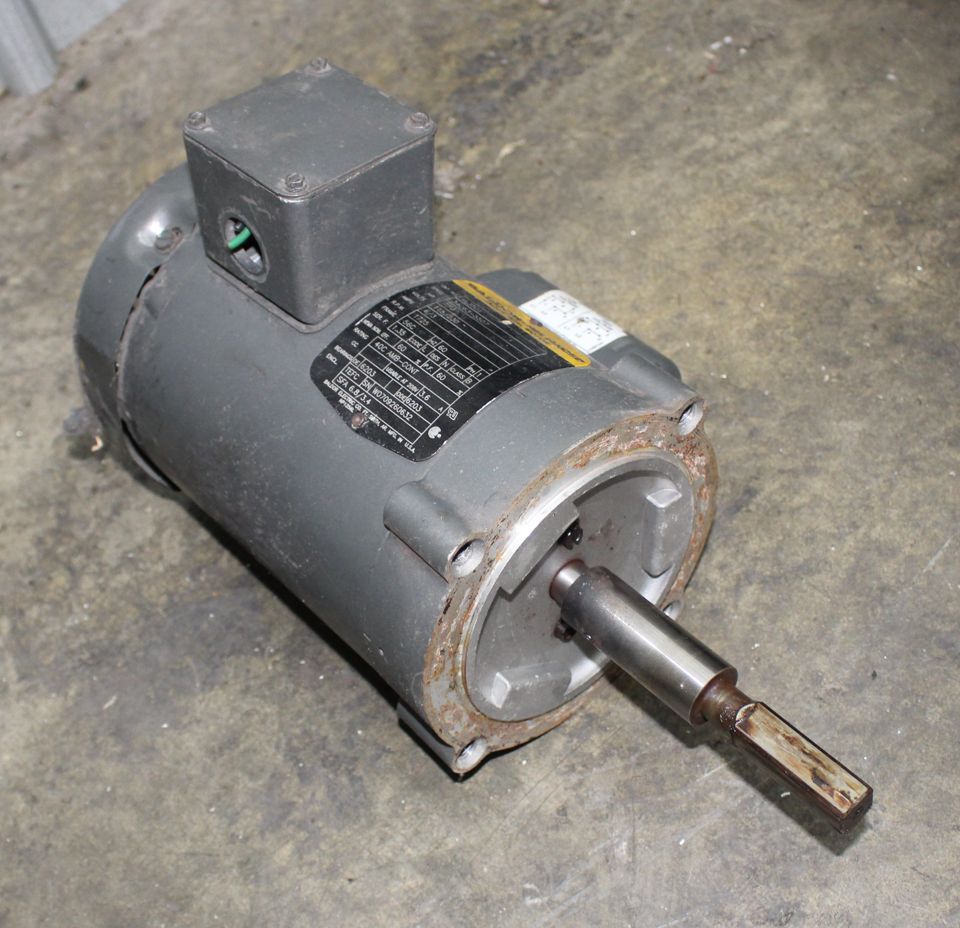 Baldor Reliance VL3501 Electric Motor 1 Phase, 115/230V