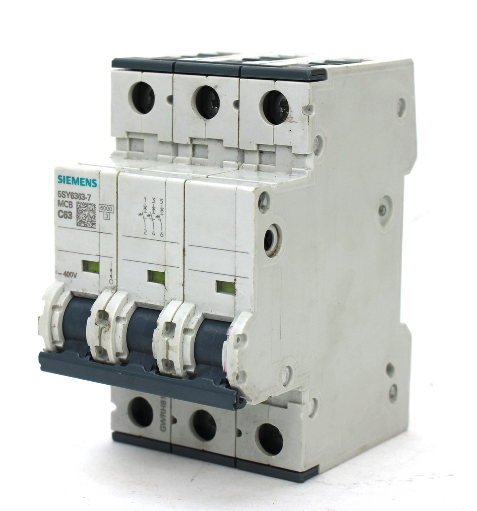Siemens 5SY6363-7 MCB C63 Circuit Breaker 400V