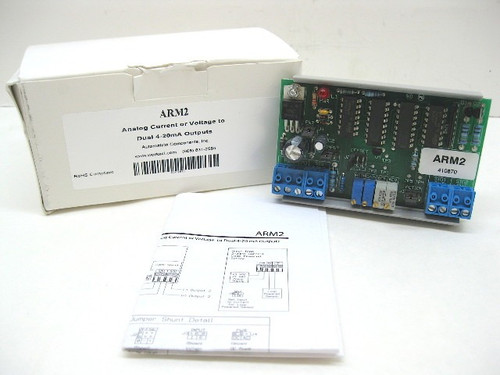 Automation Components Inc. ARM2 Analog Current to Dual 4-20ma Output Module