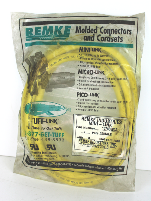 Remke 107a0080a Mini-Link Cable 7 Pole Female
