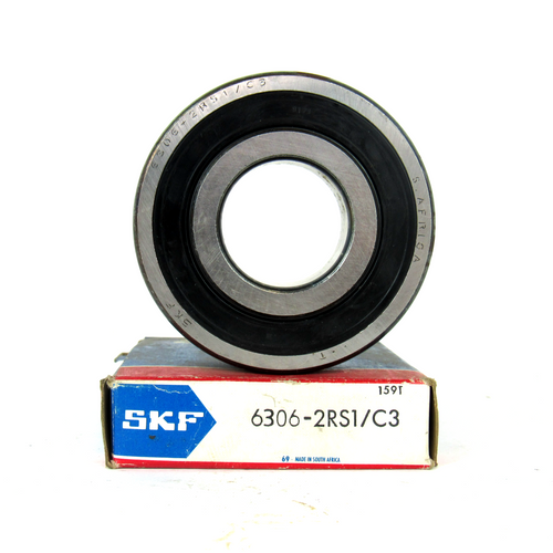 SKF 6306-2RS1/C3 Deep Groove Ball Bearing, 30mm Bore Diameter - Industrial Parts R Us Inc.