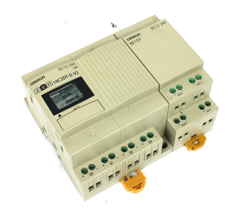 Omron 10C2DT-D-V2 CPU Unit w/ 8E1DT I/O Expansion Module