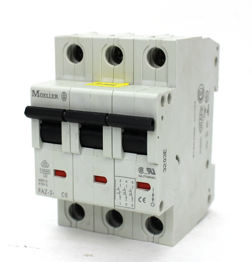 Moeller FAZ-3-C6 Minature Circuit Breaker 3Pole 400/415V