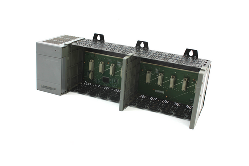 Allen Bradley 1746-A10 Ser. B 10-Slot PLC Chassis w/ 1746-P2 Ser. C ...