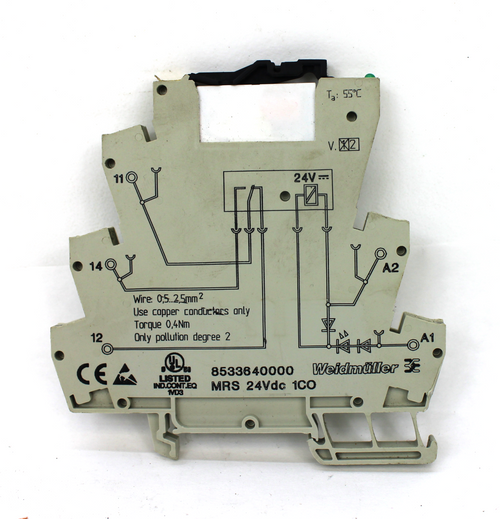 Weidmuller 8533640000 Relay w/ Allen Bradley 700-TBR24 Contactor 24V