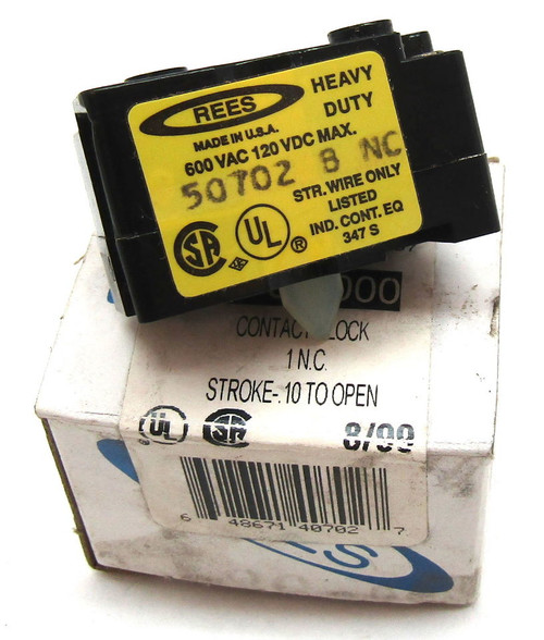 Reese 50702-000 B NC Contact - Industrial Parts R Us Inc.