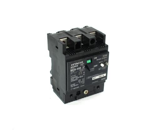 Hitachi MEB-50E Circuit Breaker, 3 Pole, 25A