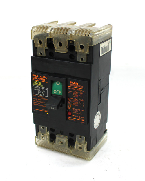 Fuji Electric BB3ASB-015 Auto Circuit Breaker 3-Pole, 690V