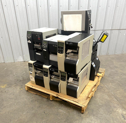 Lot of Zebra & Printronix Label Printers 110Xi4, Z4M Plus, ZM400, 105SL ...