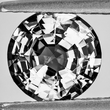 4.00 mm Round 1 piece AAA Fire Luster Natural Titanium White Mogok ...