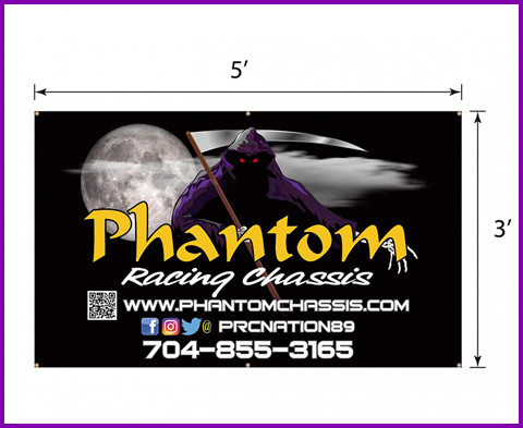 PRC Double Sided Banner - Phantom Racing Chassis