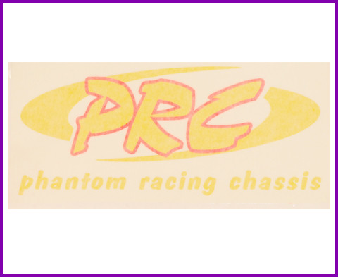 Large PRC Decal (Yellow) - Phantom Racing Chassis
