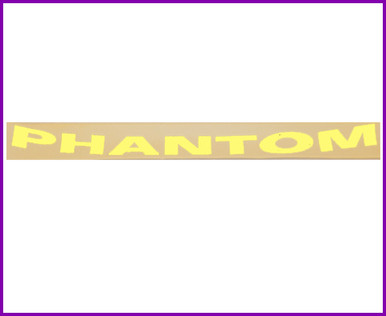Phantom Nose Decal (Yellow) - Phantom Racing Chassis