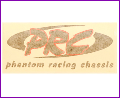 Large PRC Decal (Black) - Phantom Racing Chassis