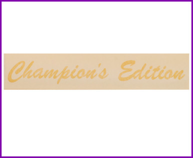 Champion's Edition Decal (Yellow) - Phantom Racing Chassis