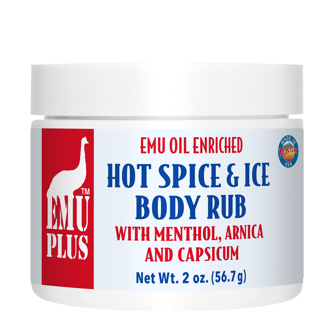 EMUplus™ Hot Spice & Ice Body Rub by Montana Emu Ranch. Enriched with ...